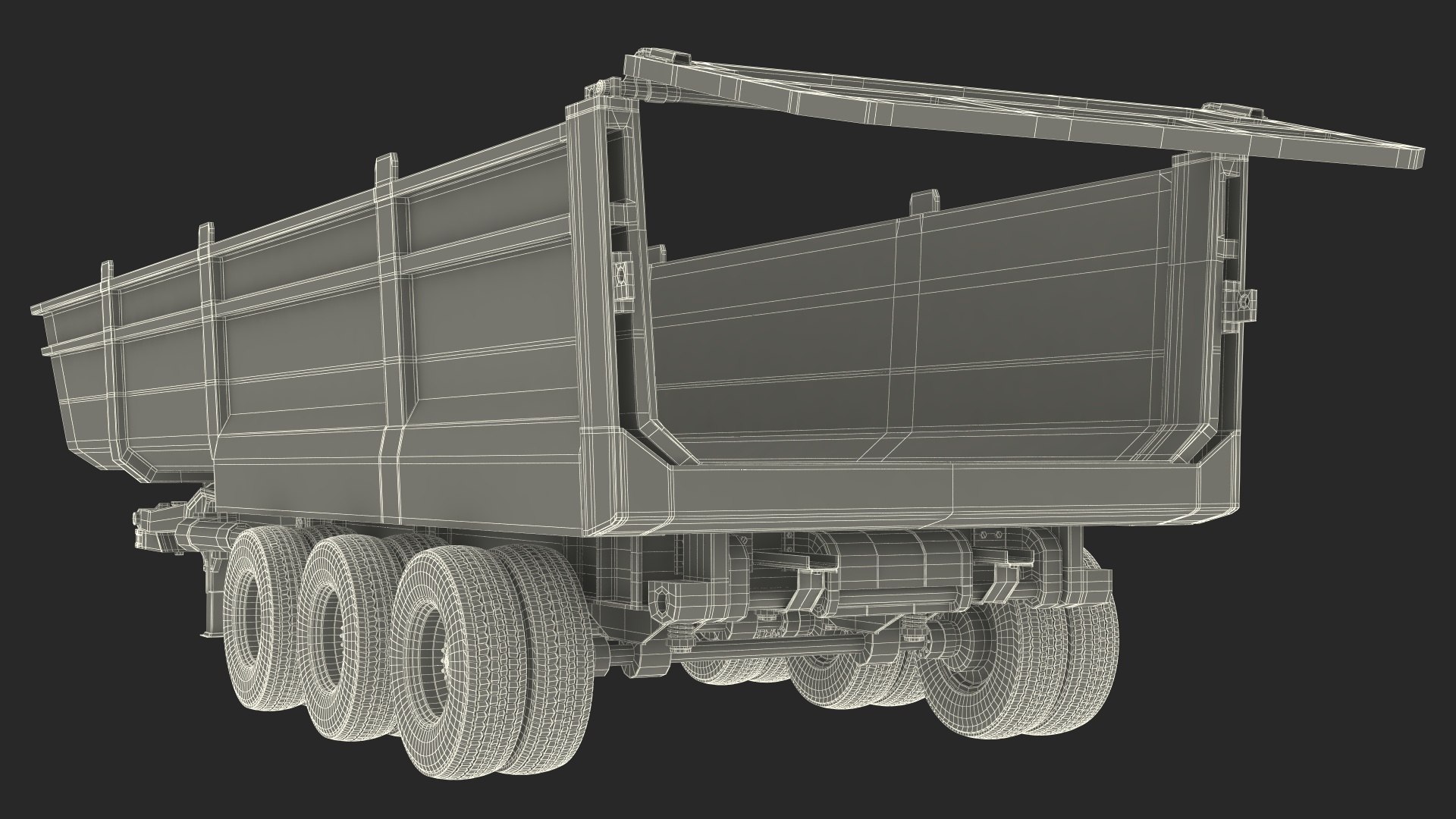 End Dump Trailer 3D model - TurboSquid 2154480