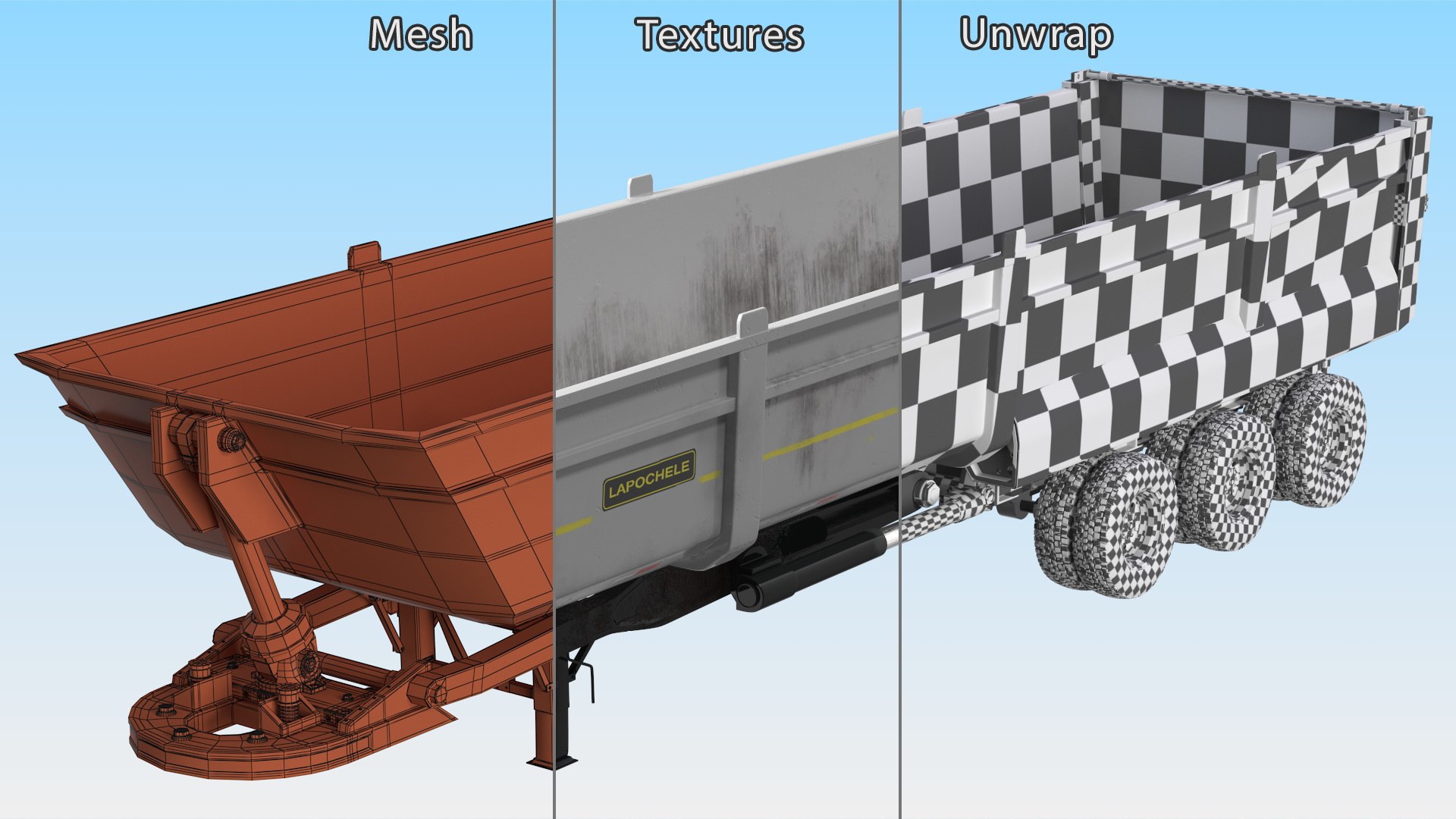 End Dump Trailer 3D model - TurboSquid 2154480