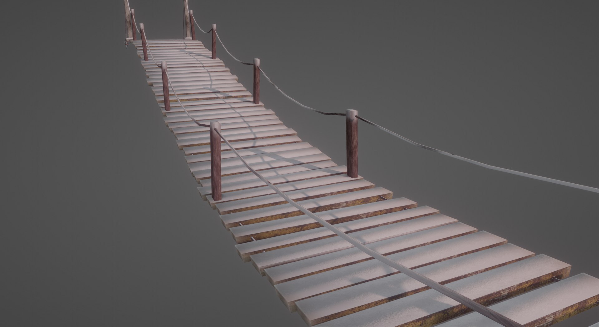 Wooden Rope Bridge 3D Model - TurboSquid 1798845