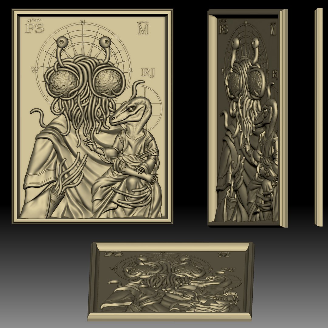 3D Model Pastafarianism Flying Spaghetti Monster Icon - TurboSquid 2024765