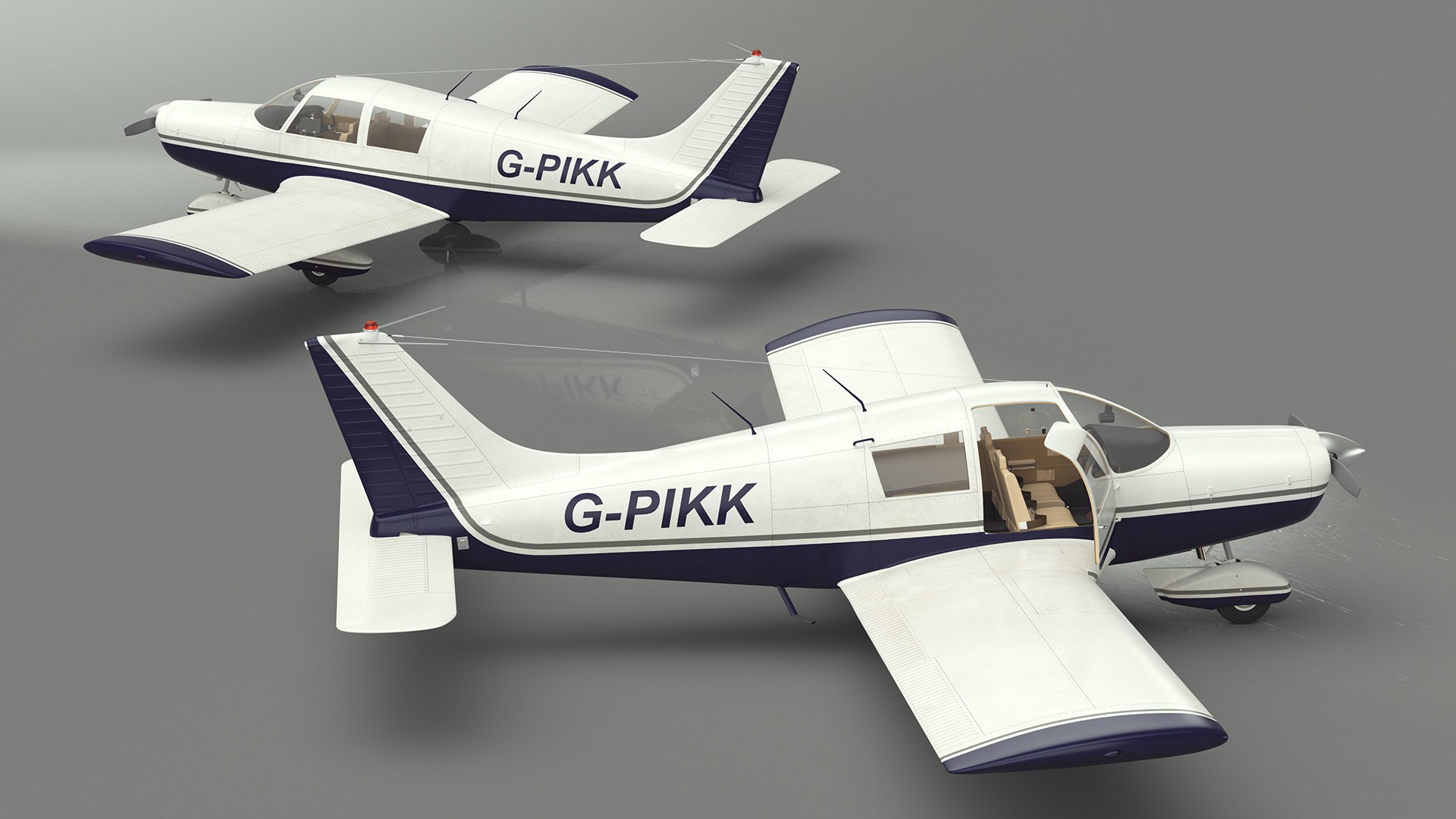 Piper PA-28-180 Cherokee C 3D Model - TurboSquid 2267784