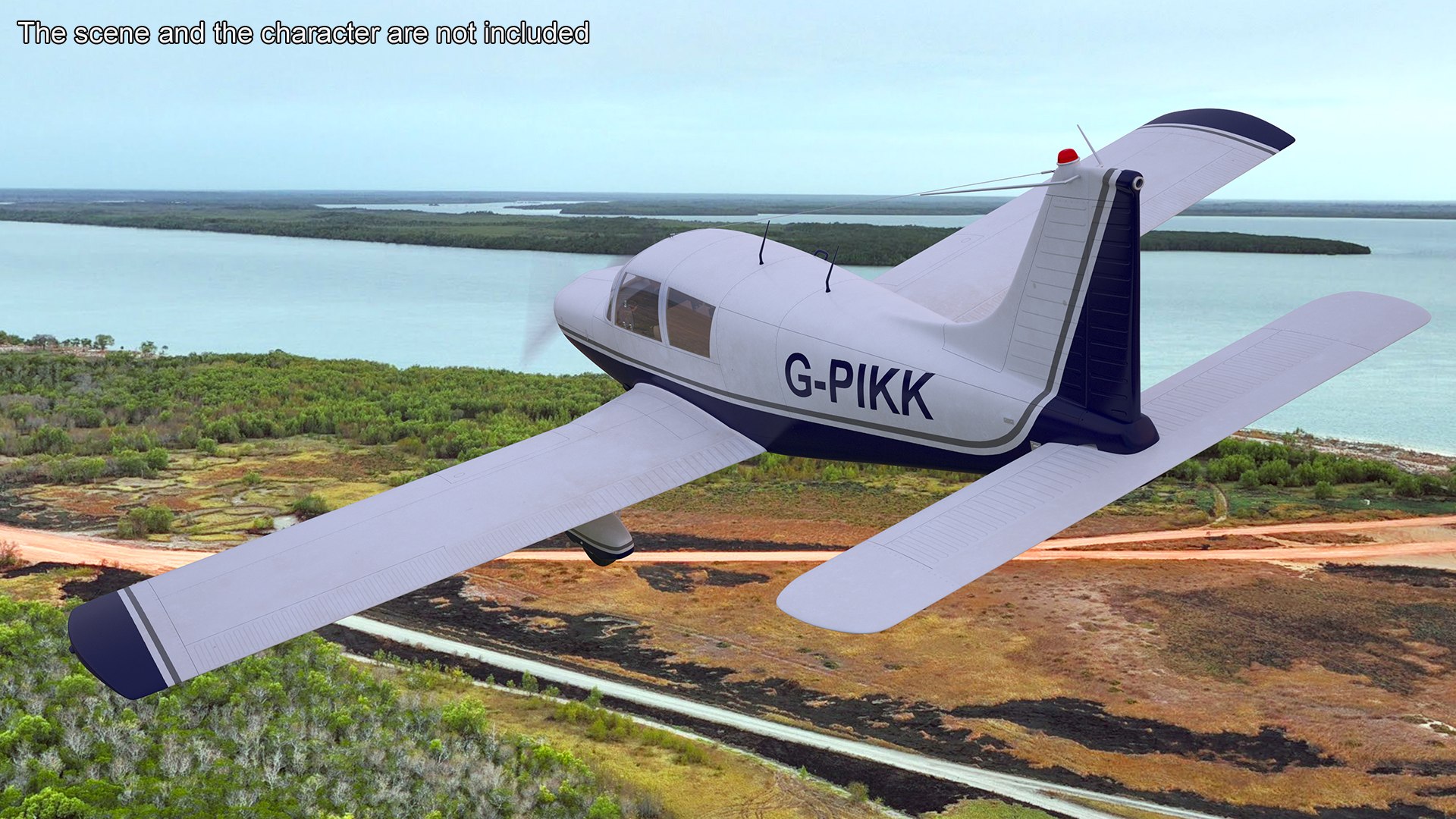Piper PA-28-180 Cherokee C 3D Model - TurboSquid 2267784