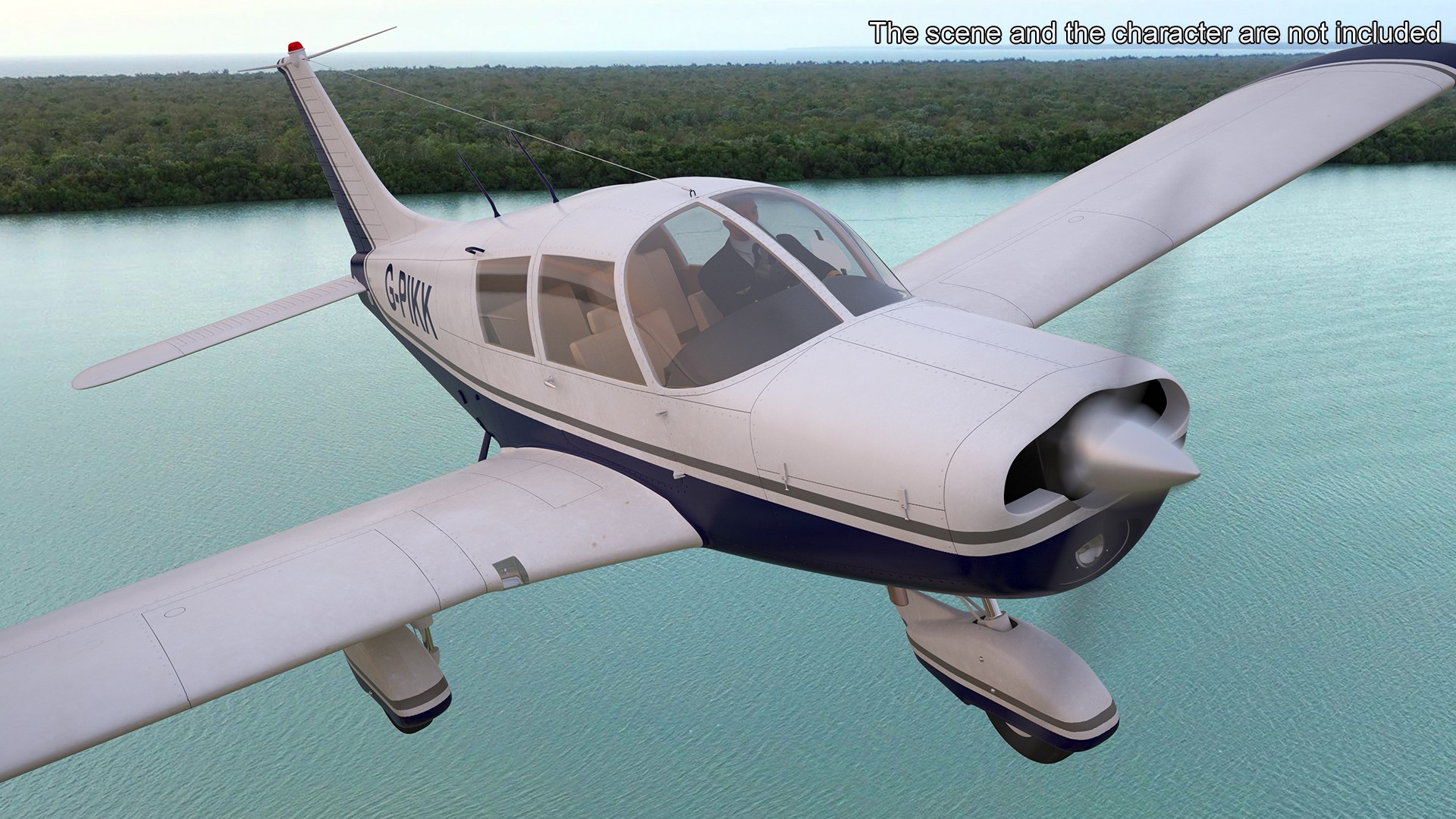 Piper PA-28-180 Cherokee C 3D Model - TurboSquid 2267784