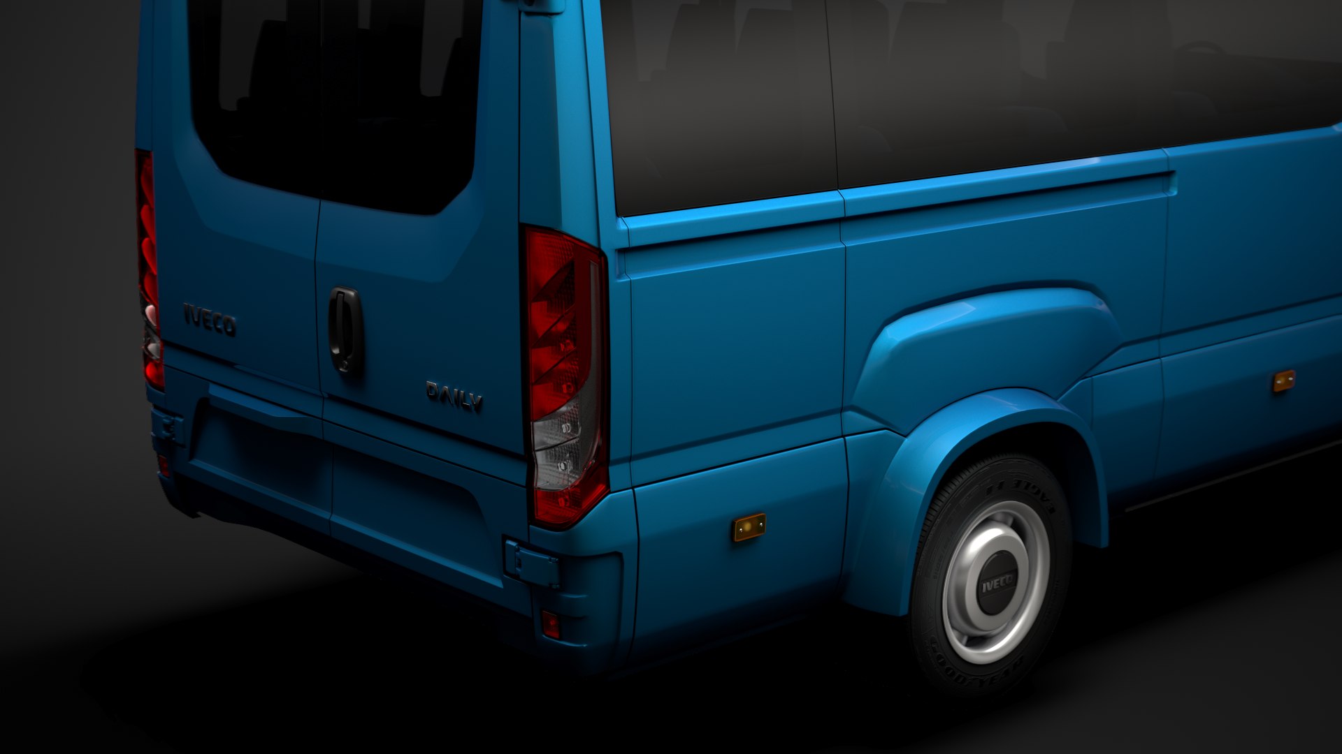 3D iveco daily blue power - TurboSquid 1480004