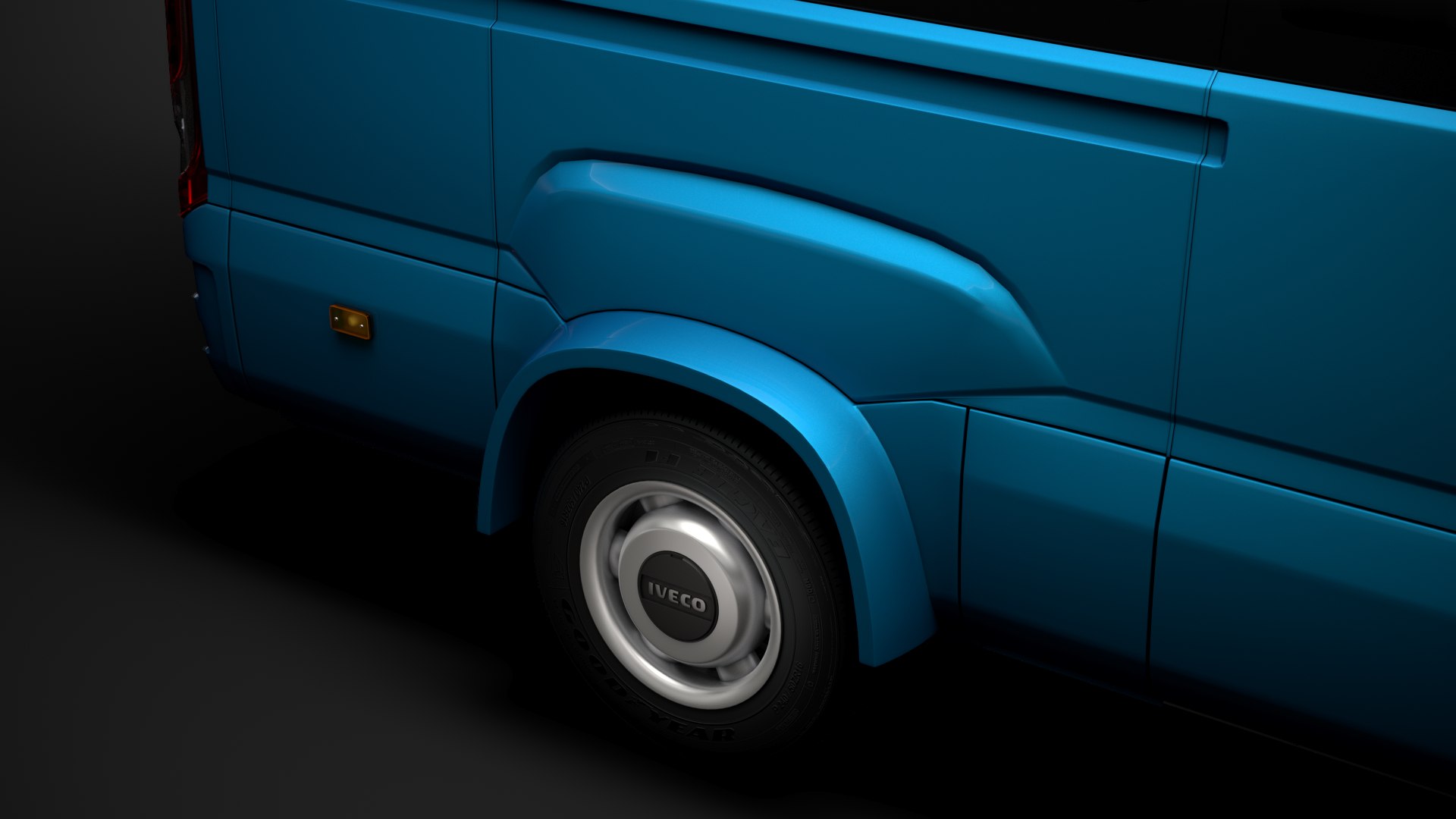3D iveco daily blue power - TurboSquid 1480004
