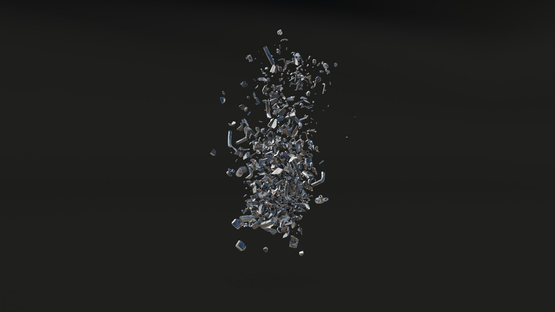 Animated Metal Explode Upward Sharp 3D Model - TurboSquid 1778135