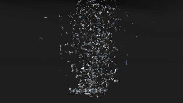 Animated Metal Explode Upward Sharp 3D model - TurboSquid 1778135