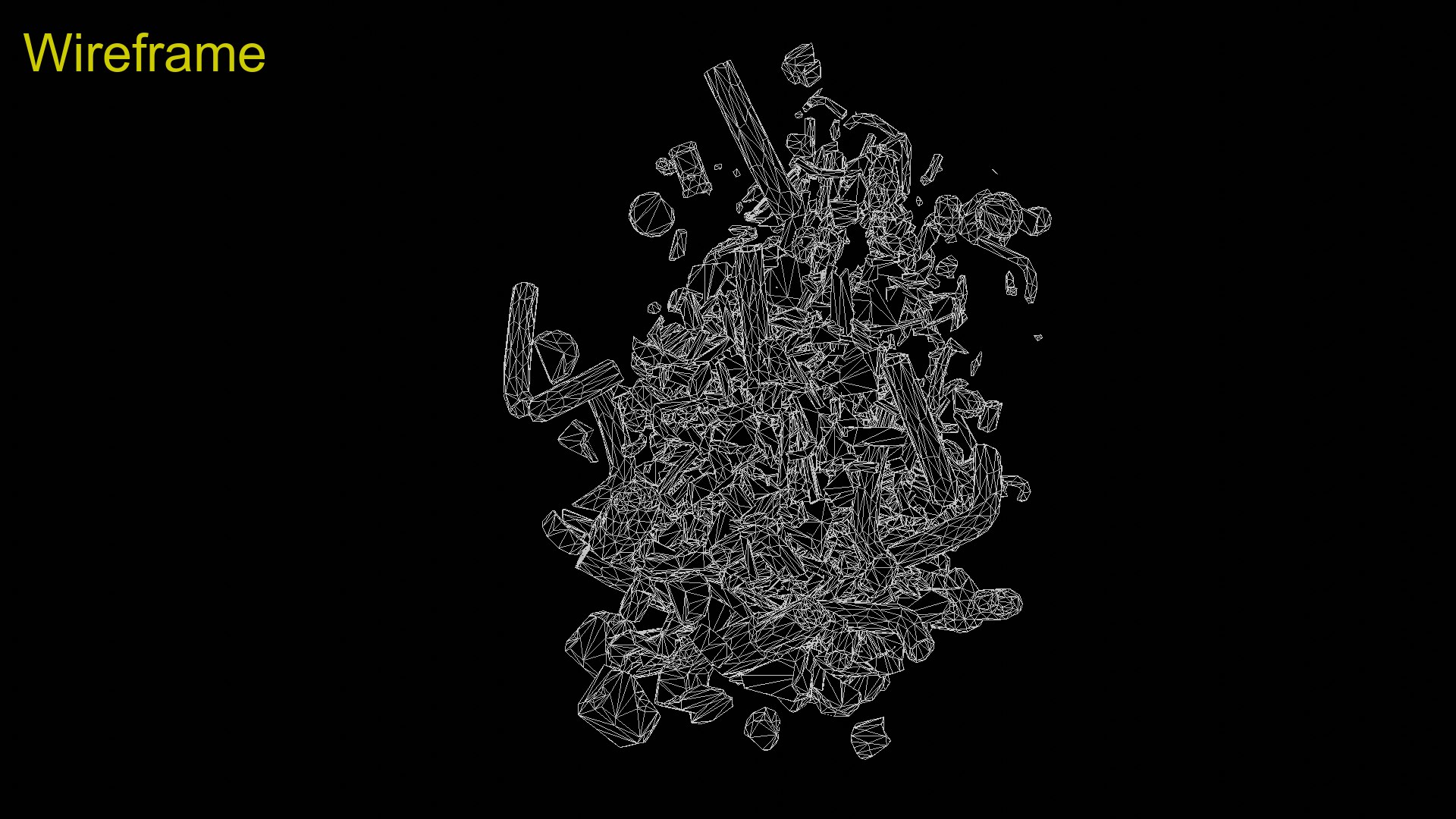 Animated Metal Explode Upward Sharp 3D Model - TurboSquid 1778135