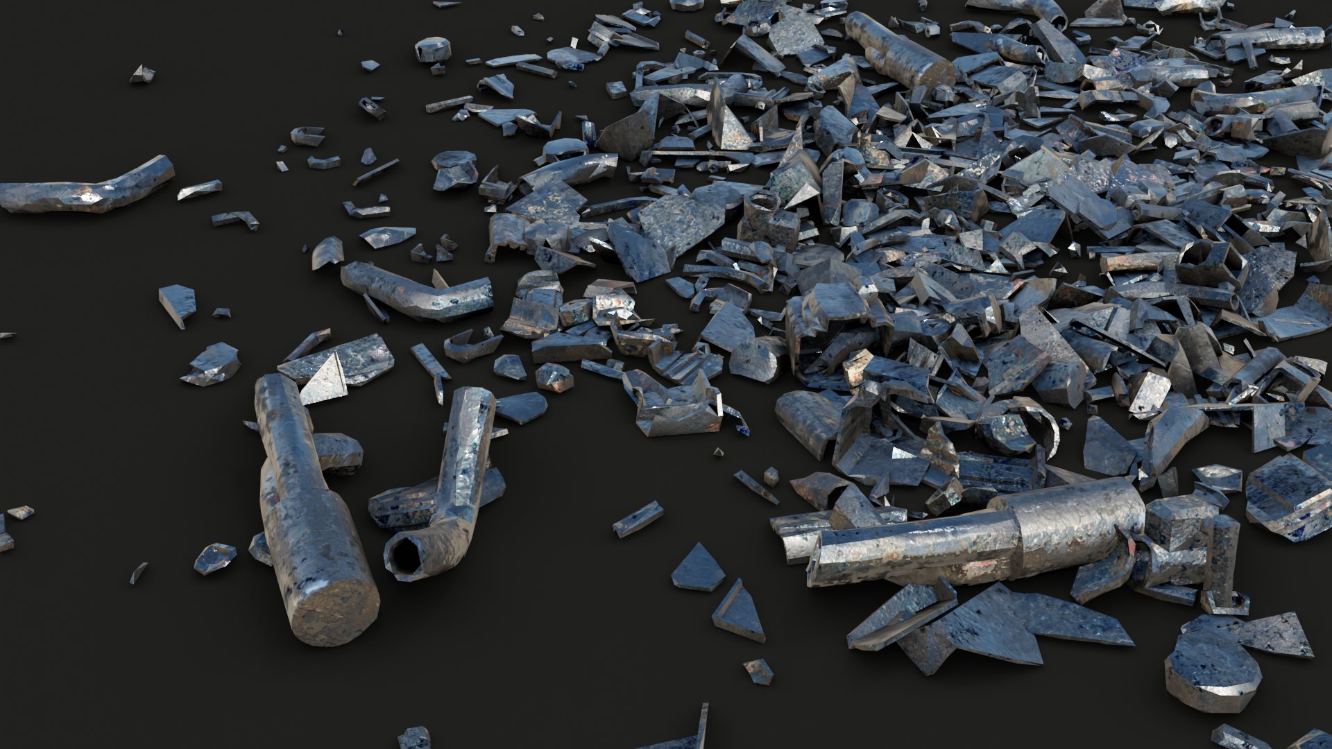 Animated Metal Explode Upward Sharp 3D Model - TurboSquid 1778135
