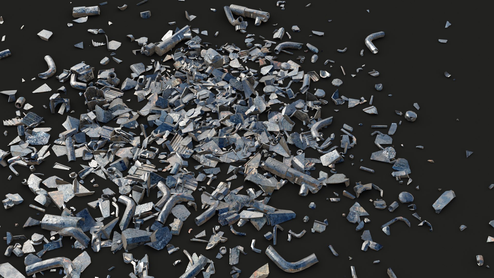 Animated Metal Explode Upward Sharp 3D Model - TurboSquid 1778135