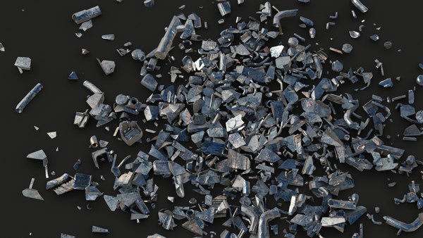 Animated Metal Explode Upward Sharp 3D model - TurboSquid 1778135