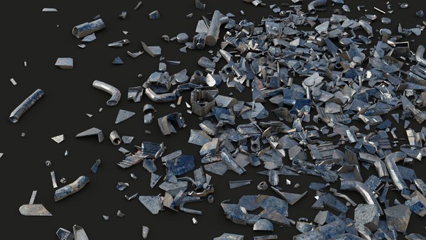 Animated Metal Explode Upward Sharp 3D model - TurboSquid 1778135