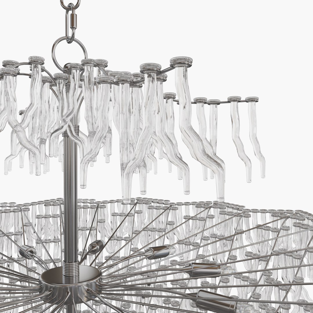 3D model glass chandelier light bulbs - TurboSquid 1637622