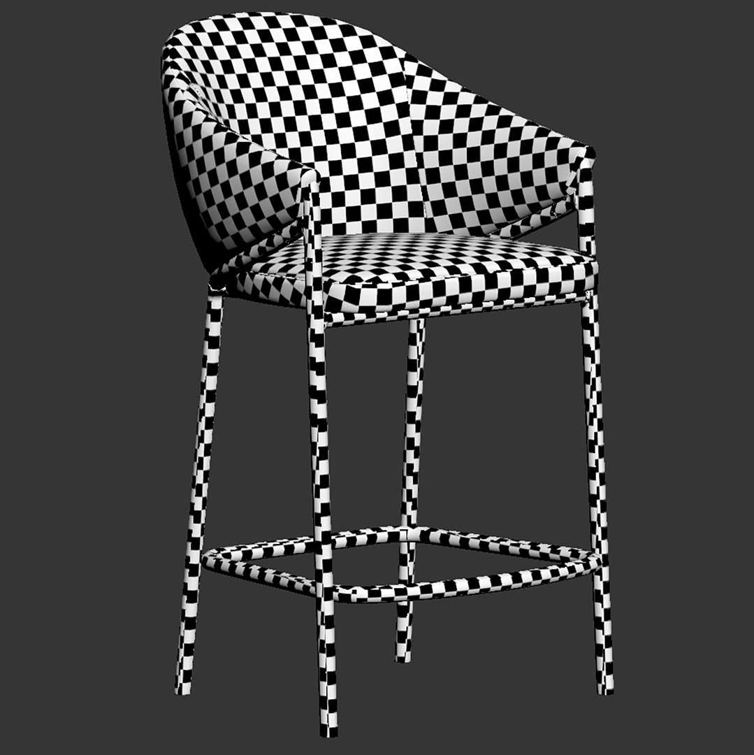 3D Euler Counter Bar Stool - TurboSquid 2102130