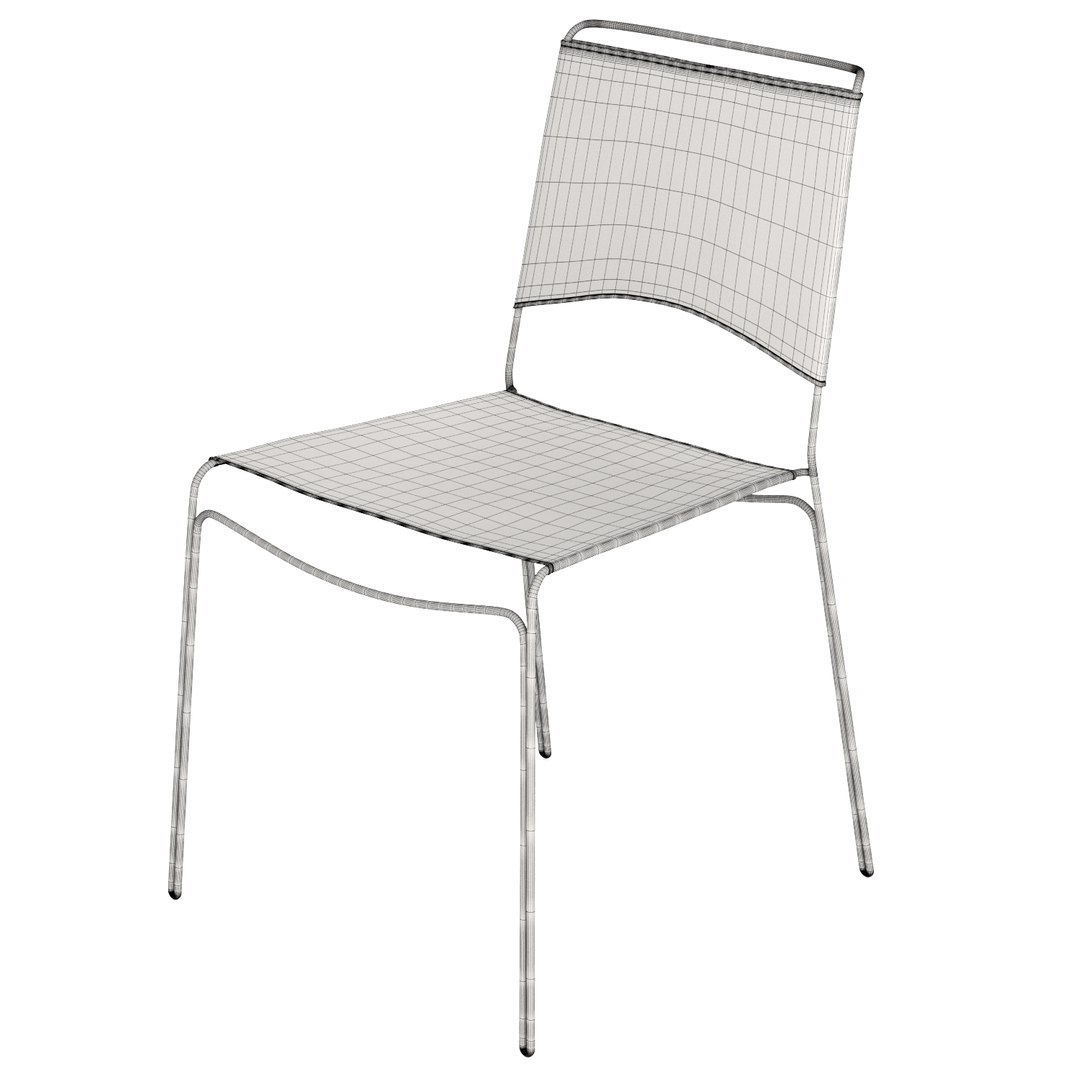 Trace Leather Chair 3D Model - TurboSquid 1522589