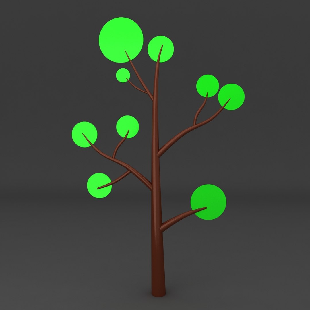 Cartoon Tree 3d Max