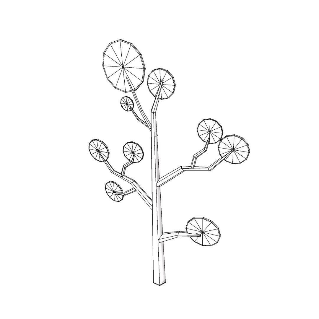 Cartoon Tree 3d Max