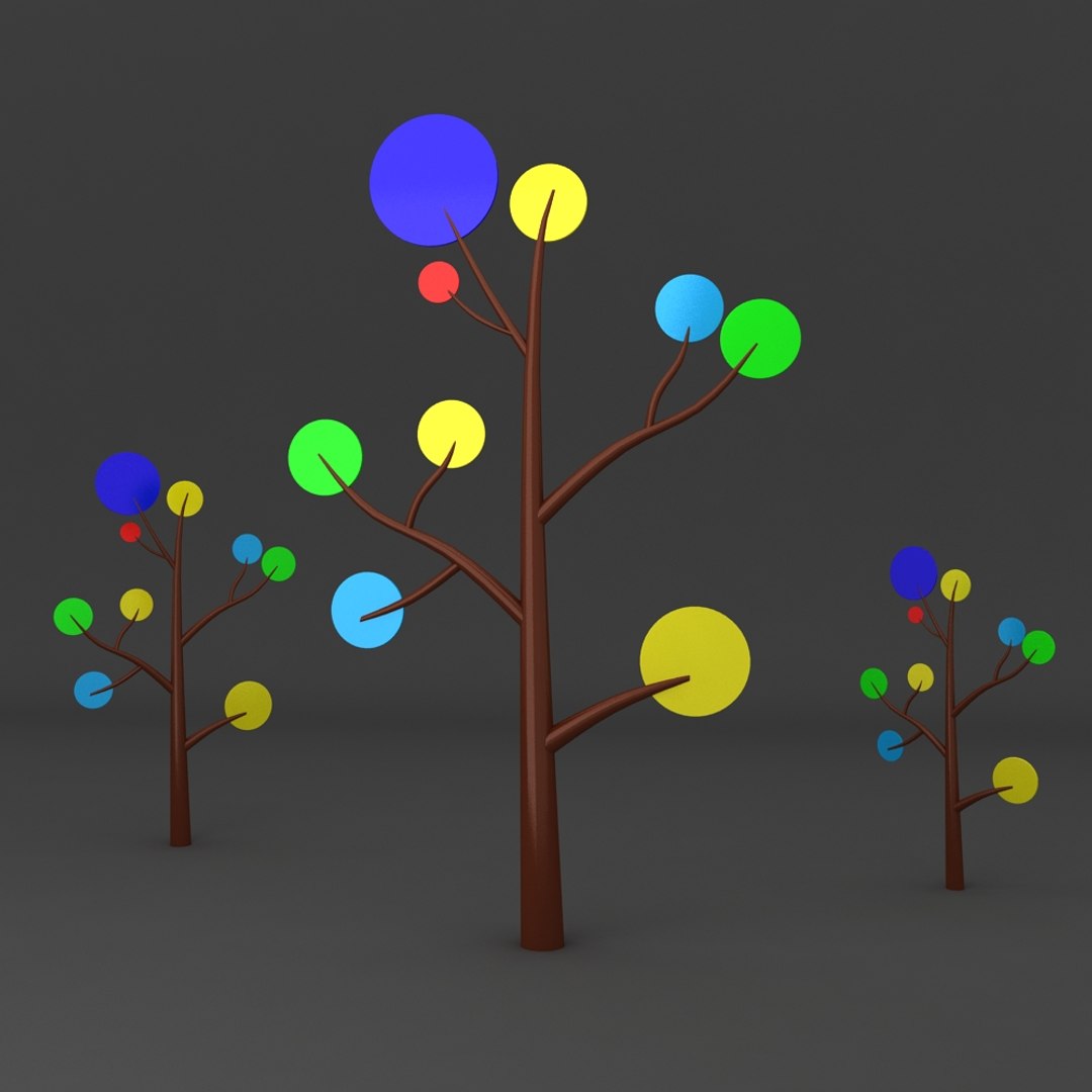 Cartoon Tree 3d Max