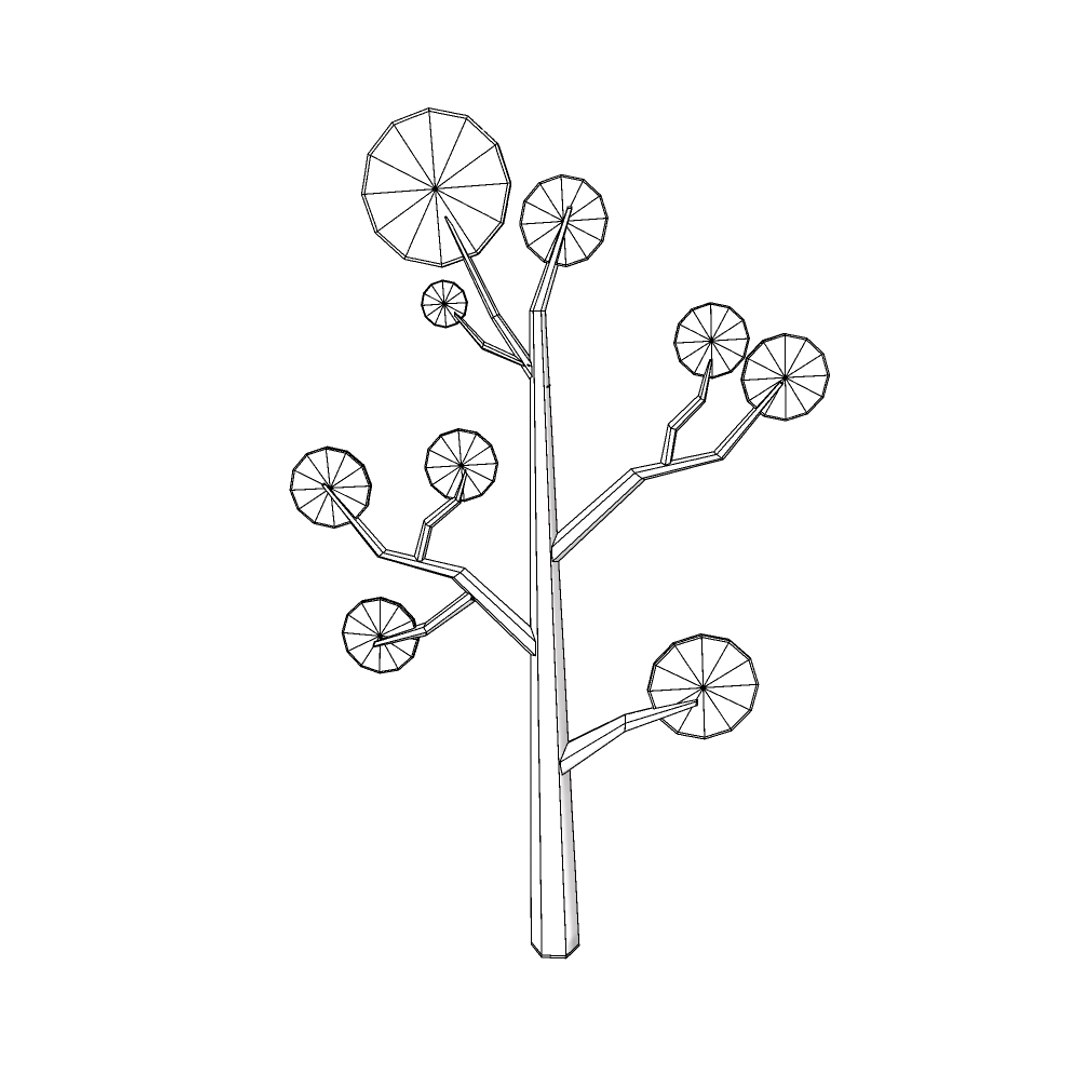 Cartoon Tree 3d Max