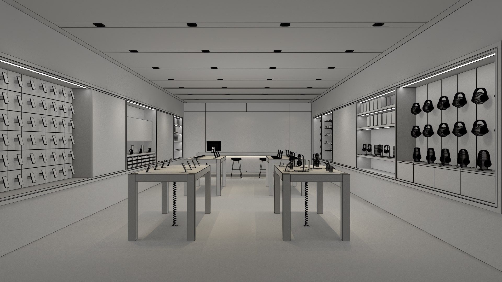 3D Apple Store Interior Collection 01 - TurboSquid 2083547