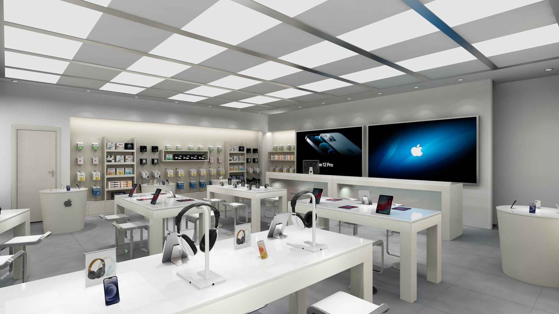 3D Apple Store Interior Collection 01 - TurboSquid 2083547