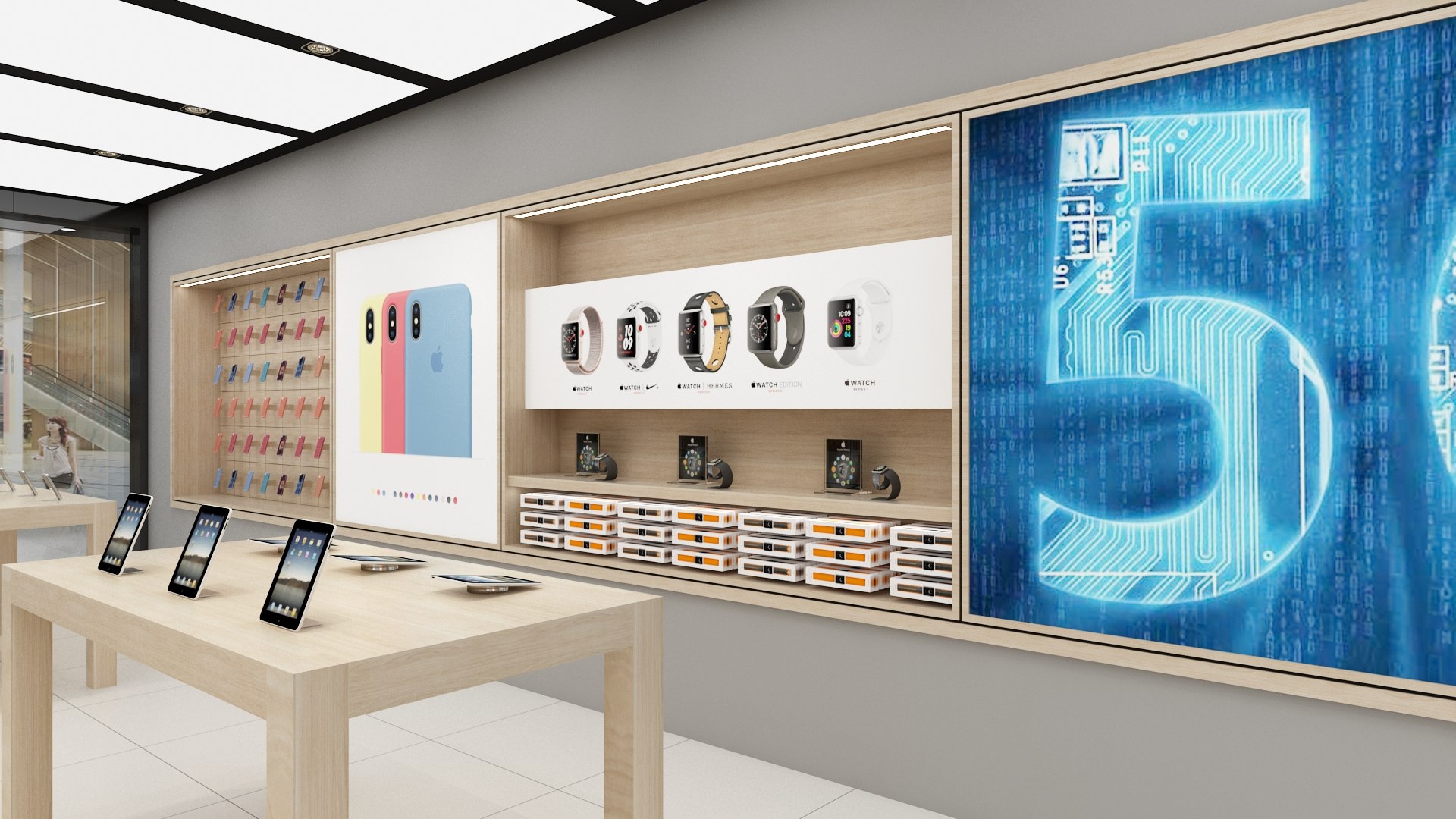 3D Apple Store Interior Collection 01 - TurboSquid 2083547
