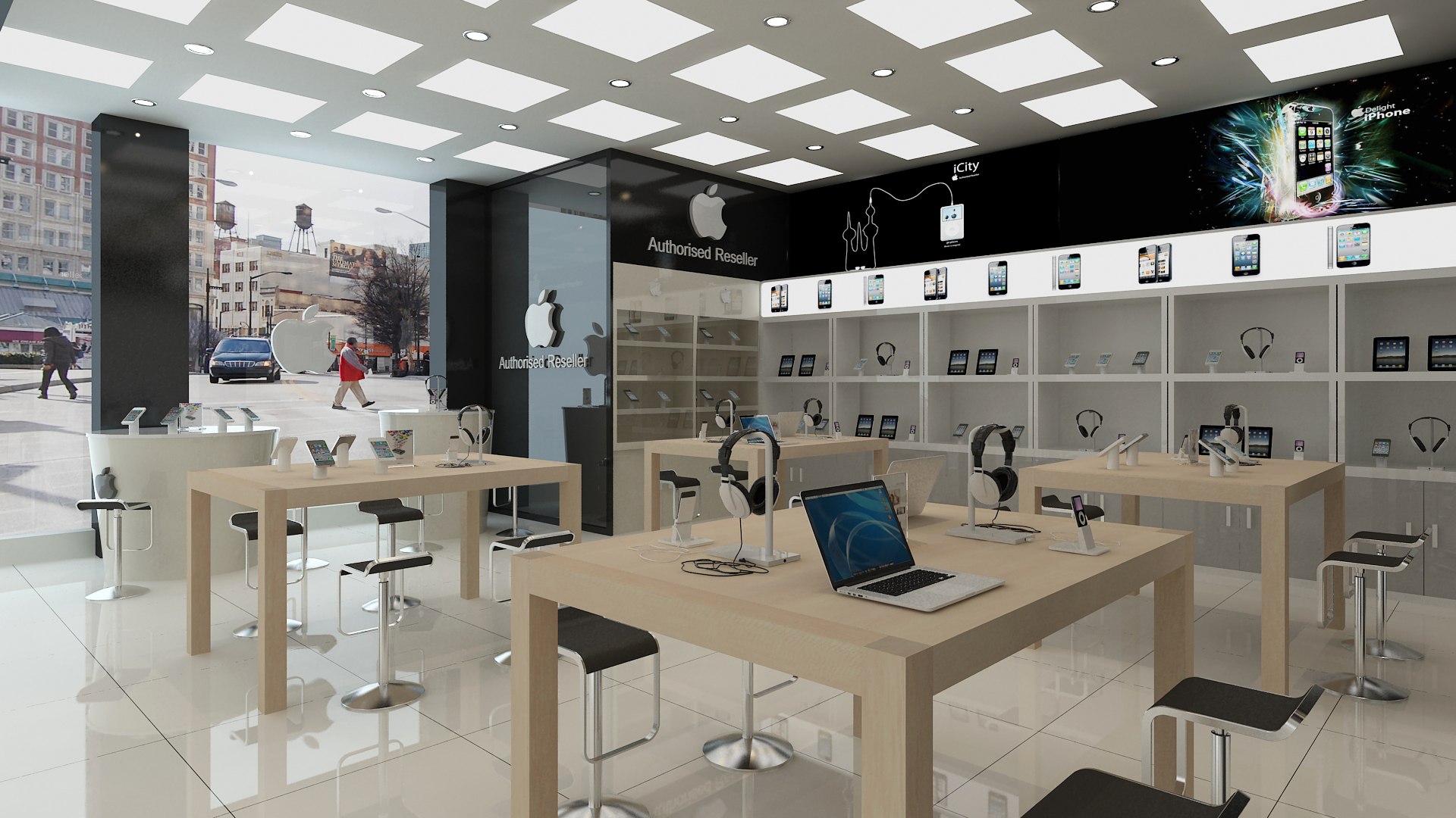 3D Apple Store Interior Collection 01 - TurboSquid 2083547