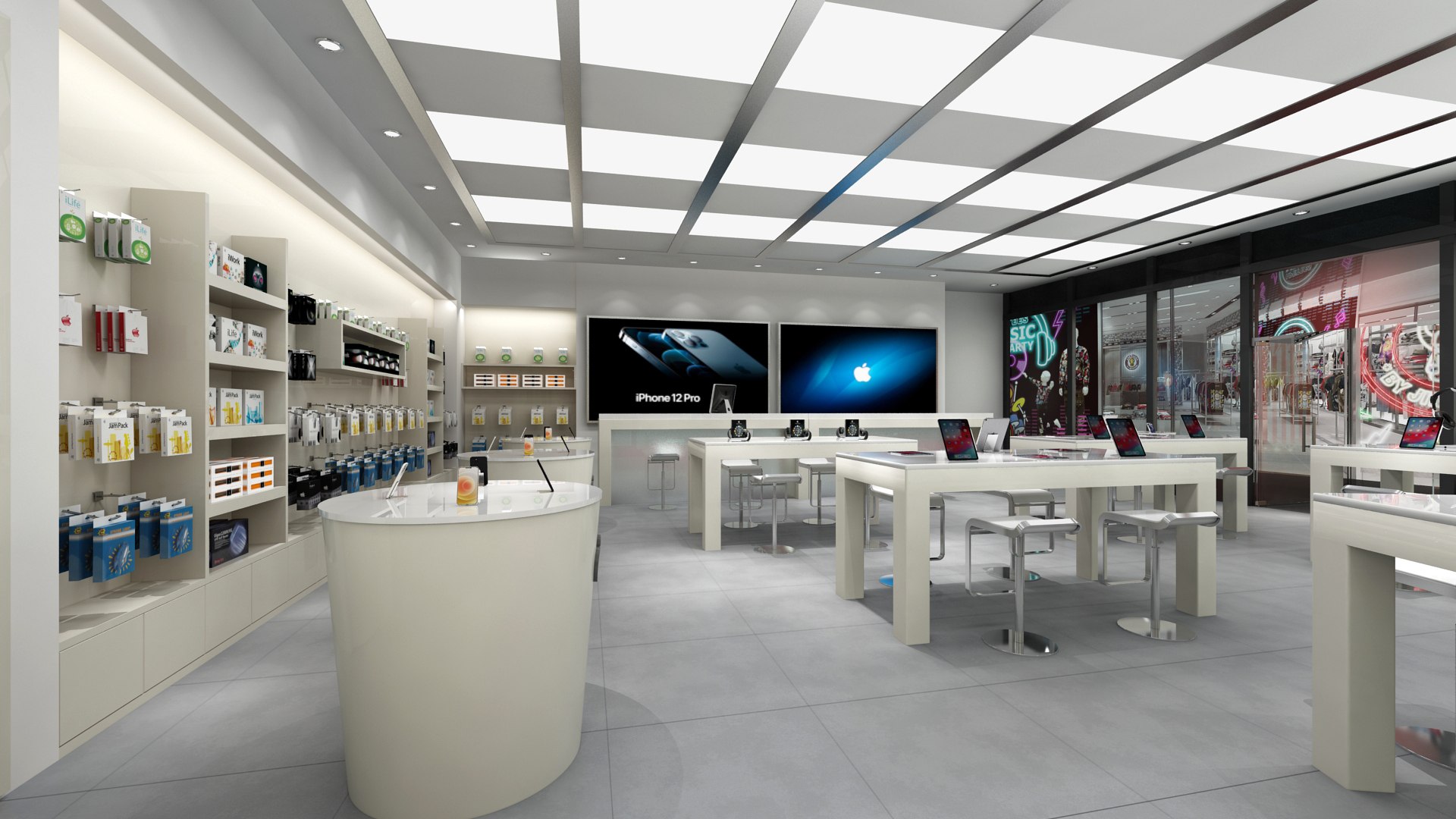 3D Apple Store Interior Collection 01 - TurboSquid 2083547