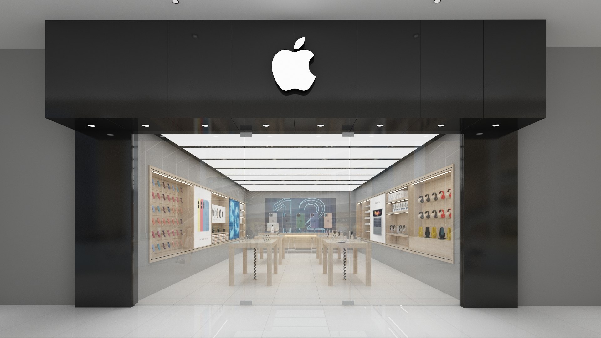 3D Apple Store Interior Collection 01 - TurboSquid 2083547