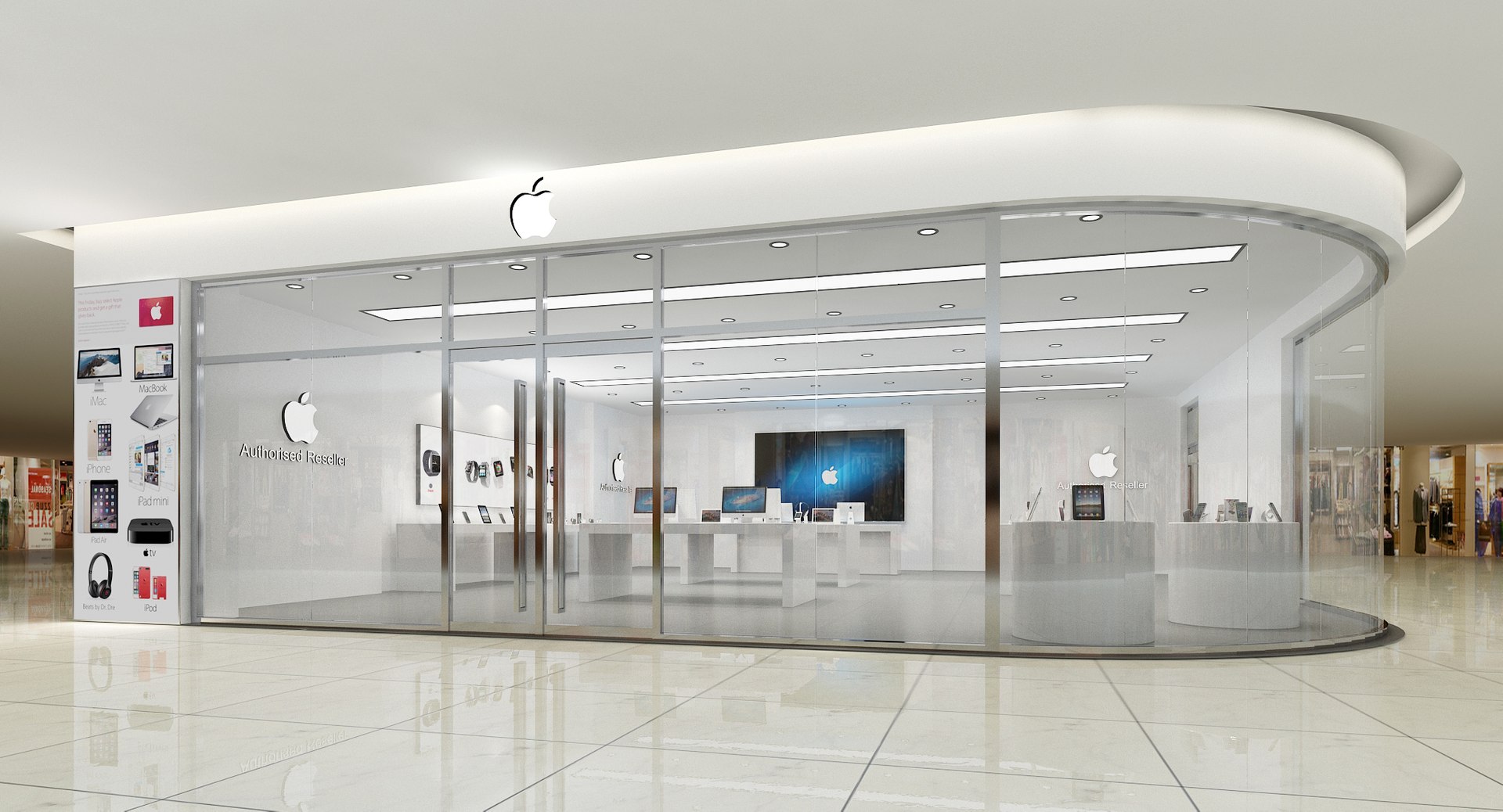 3D Apple Store Interior Collection 01 - TurboSquid 2083547