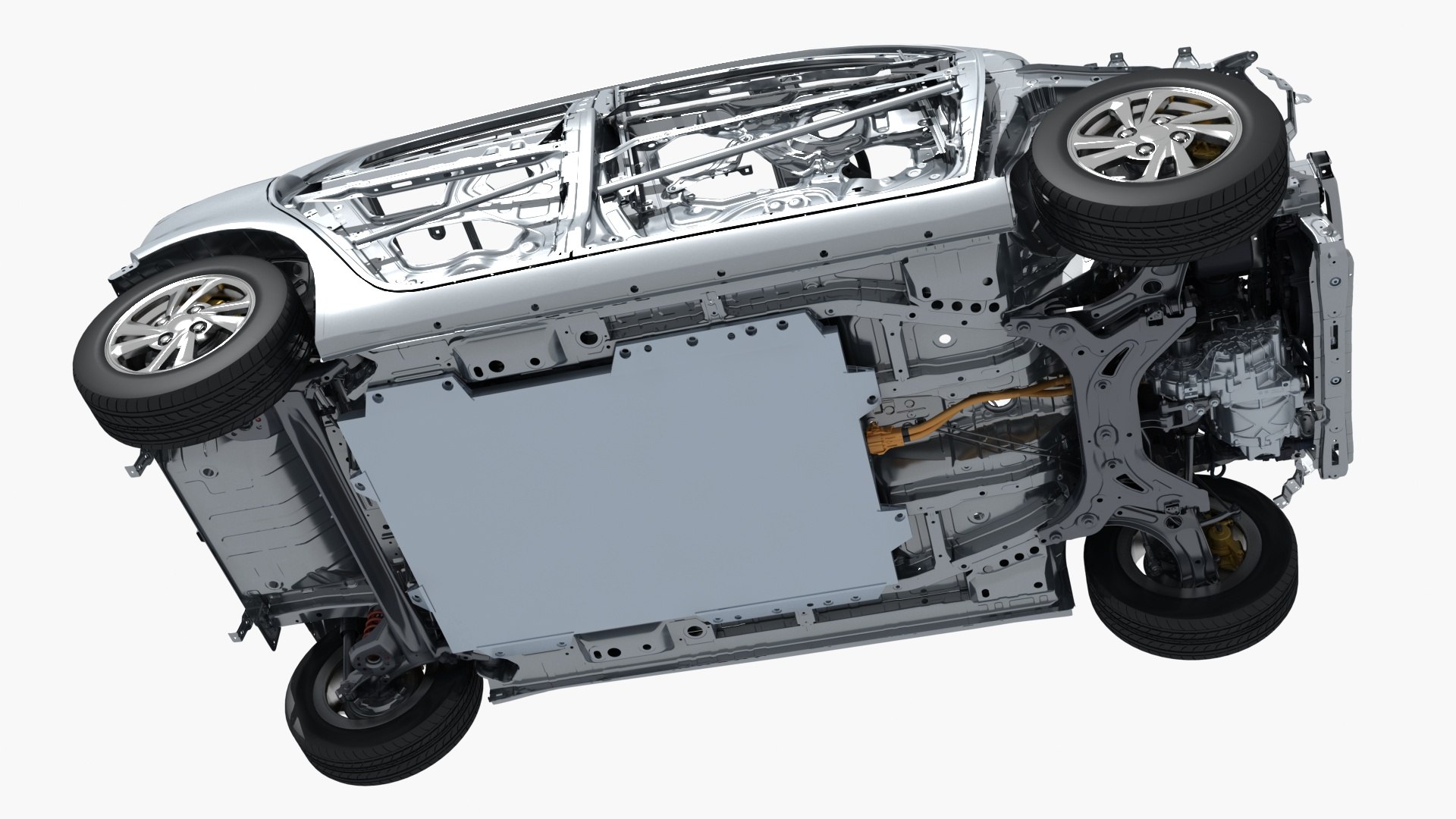 Small Electric Car Chassis Frame Model - TurboSquid 2356362