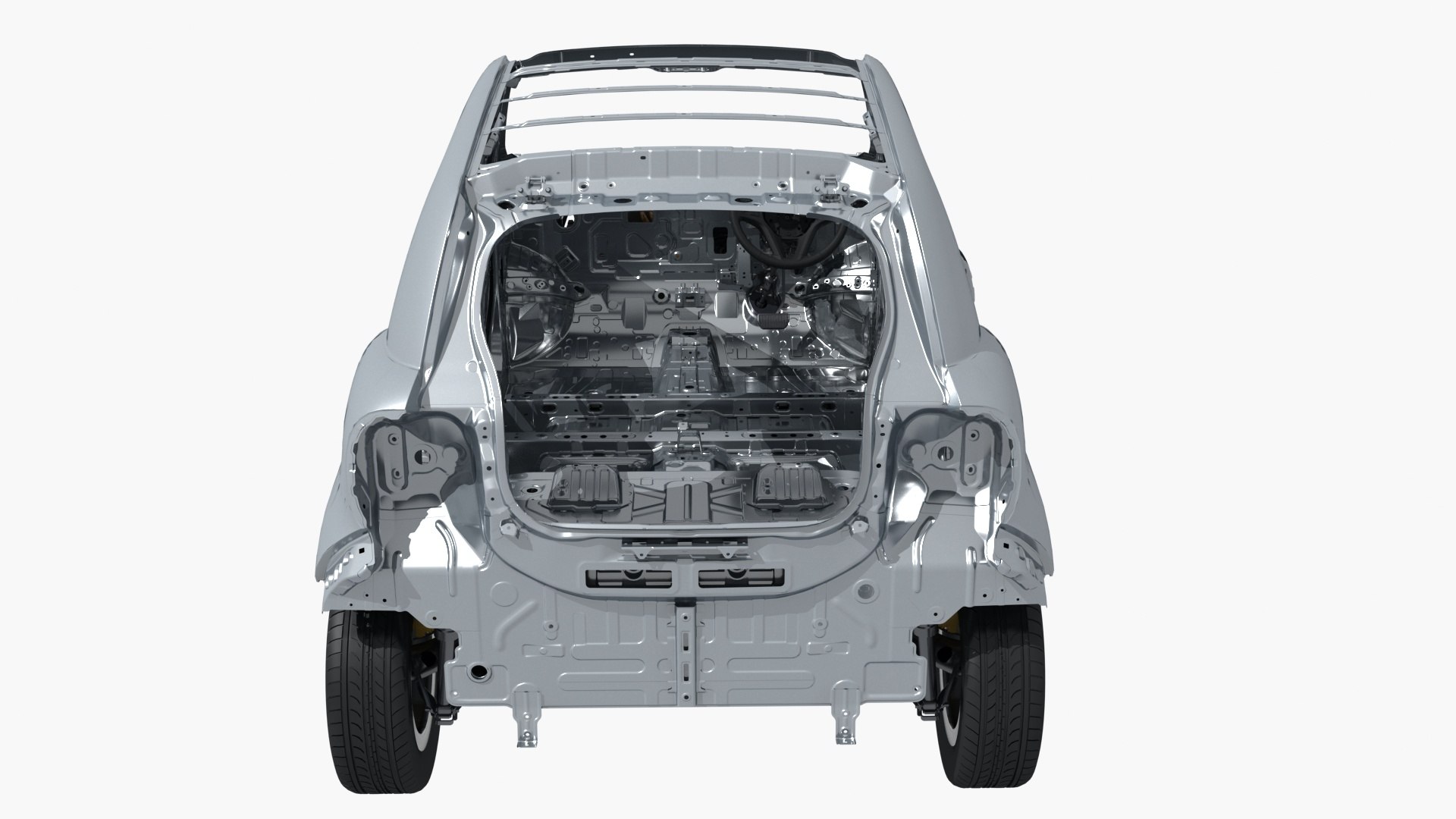 Small Electric Car Chassis Frame Model - TurboSquid 2356362