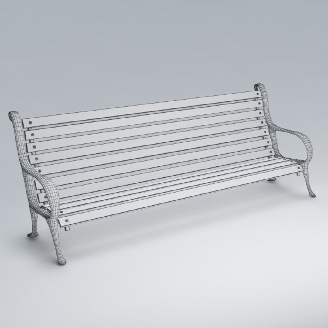 Street Bench 3d Model