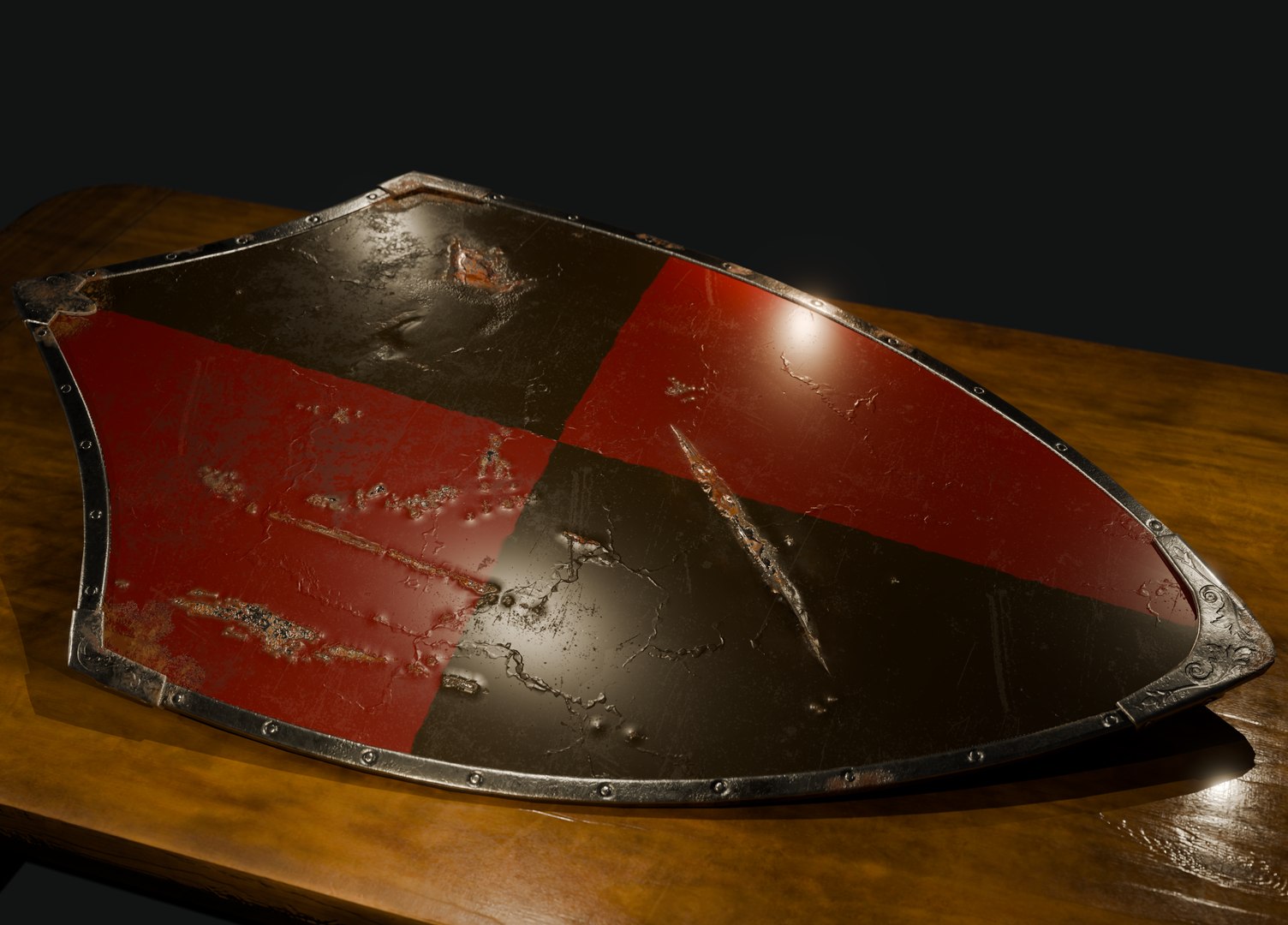 Shield-Medieval Shield 3D Model - TurboSquid 2338873
