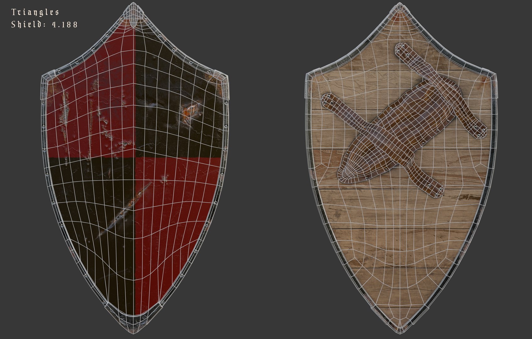 Shield-Medieval Shield 3D Model - TurboSquid 2338873