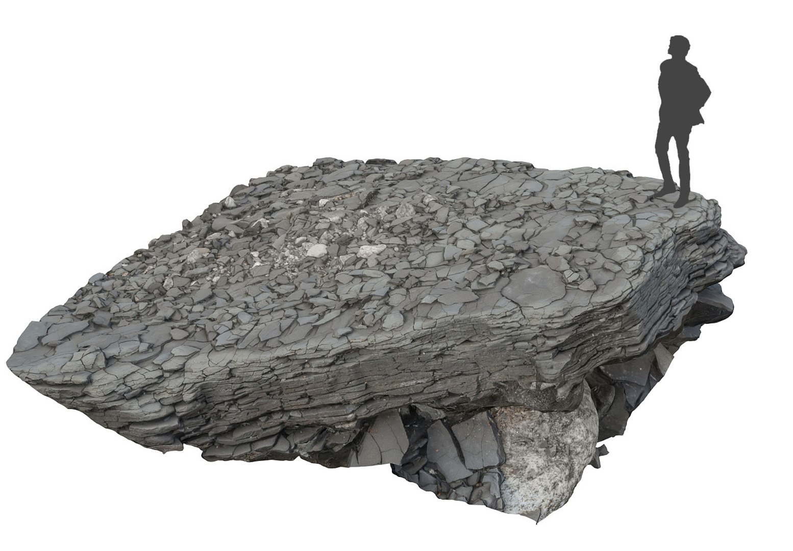 3d Model Of Rock Cliff Hd 8k