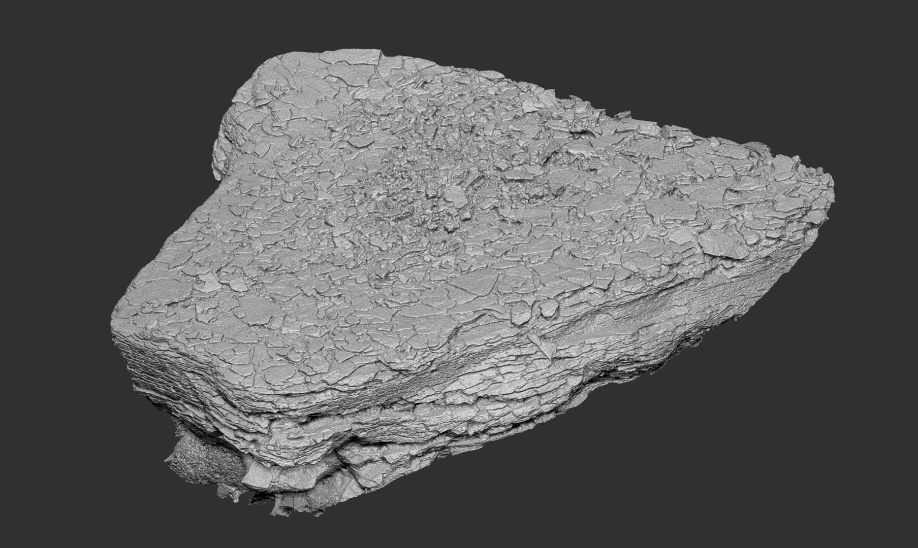 3d Model Of Rock Cliff Hd 8k