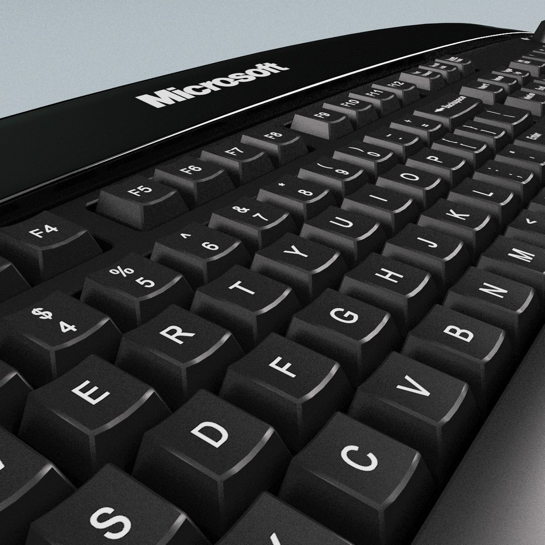 Microsoft Reclusa Keyboard 3d Model