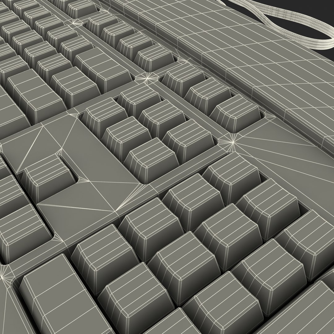 Microsoft Reclusa Keyboard 3d Model