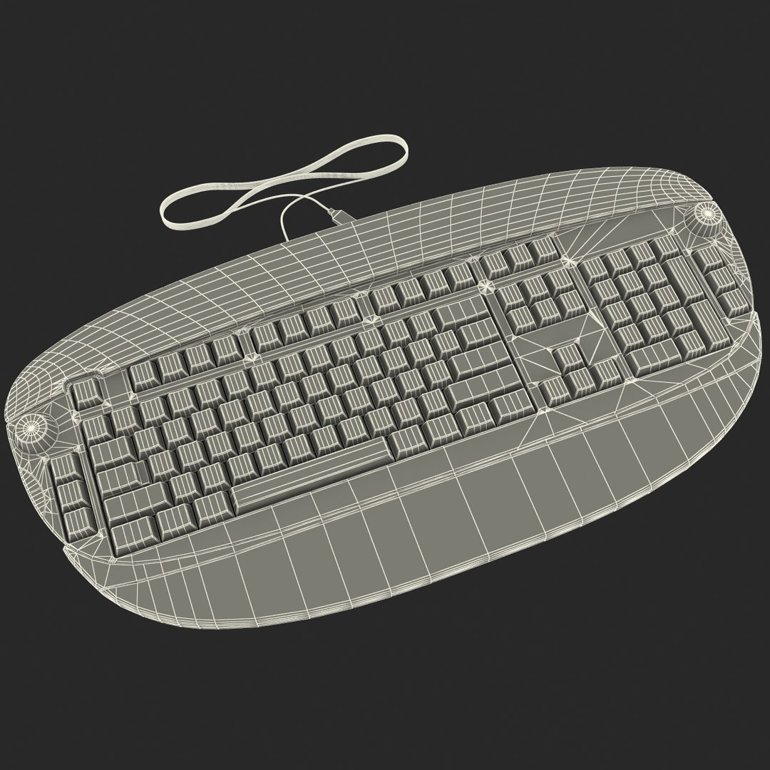 Microsoft Reclusa Keyboard 3d Model