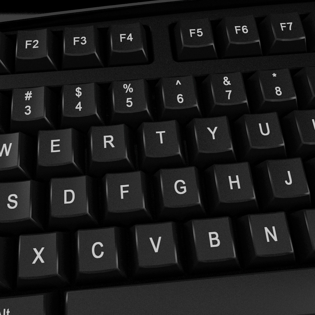 microsoft reclusa keyboard 3d model