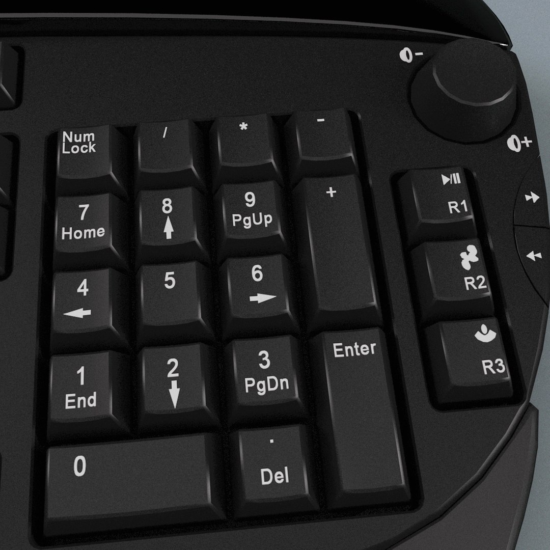 Microsoft Reclusa Keyboard 3d Model