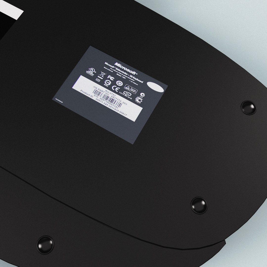 Microsoft Reclusa Keyboard 3d Model