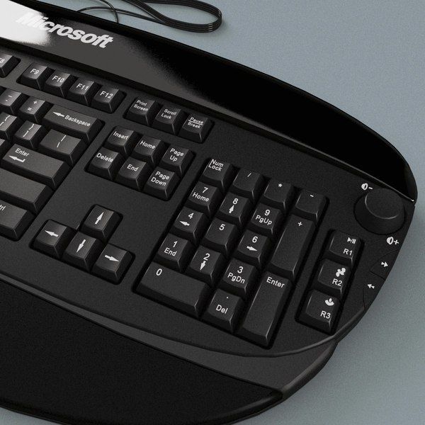 microsoft reclusa keyboard 3d model