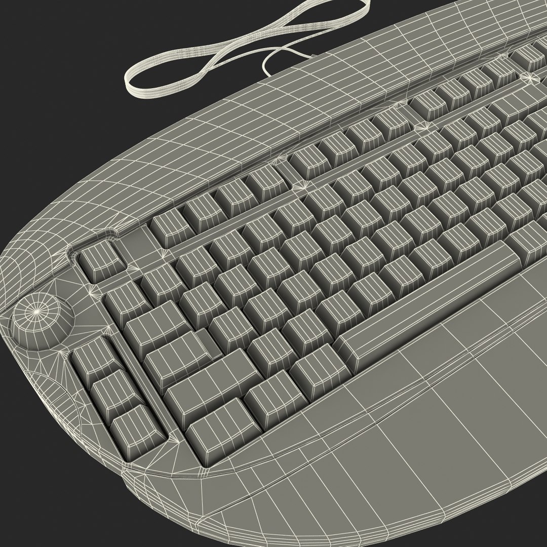 Microsoft Reclusa Keyboard 3d Model