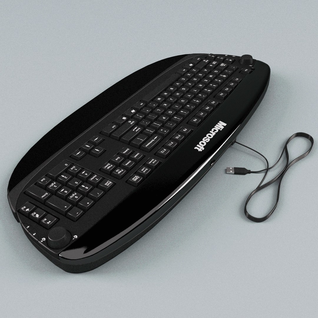 Microsoft Reclusa Keyboard 3d Model