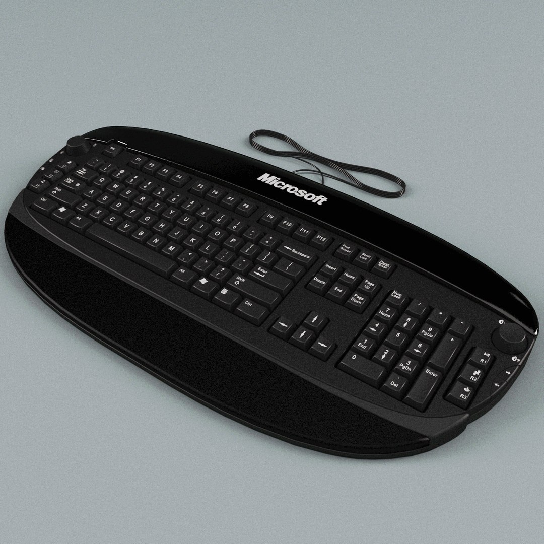 Microsoft Reclusa Keyboard 3d Model