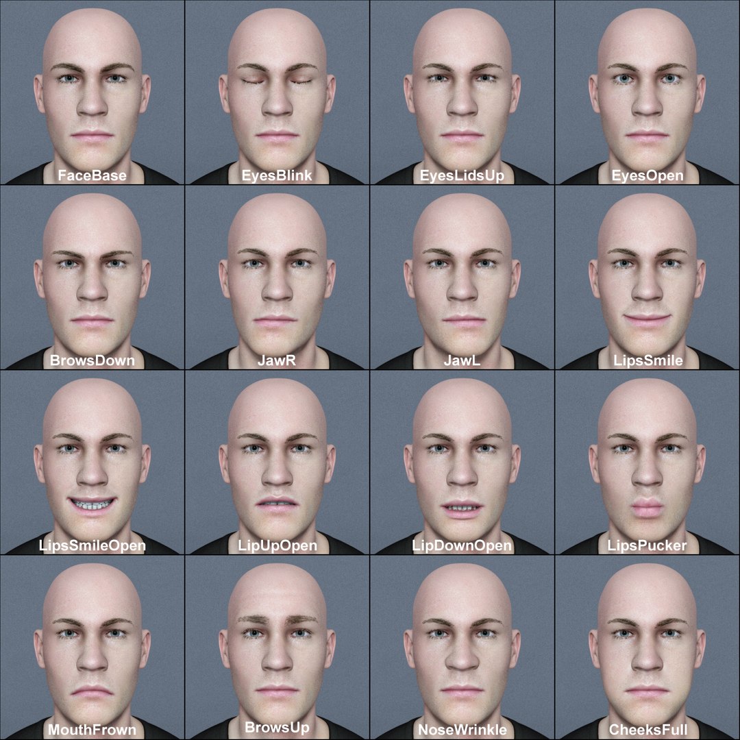 3d Man Paul Rigged Male