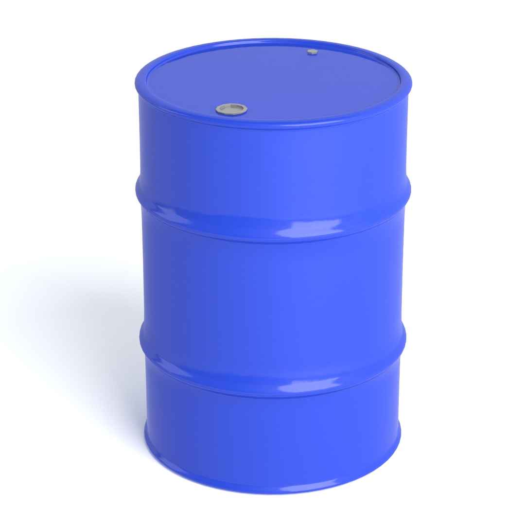 3D Model Blue Oil Barrel - TurboSquid 1187494