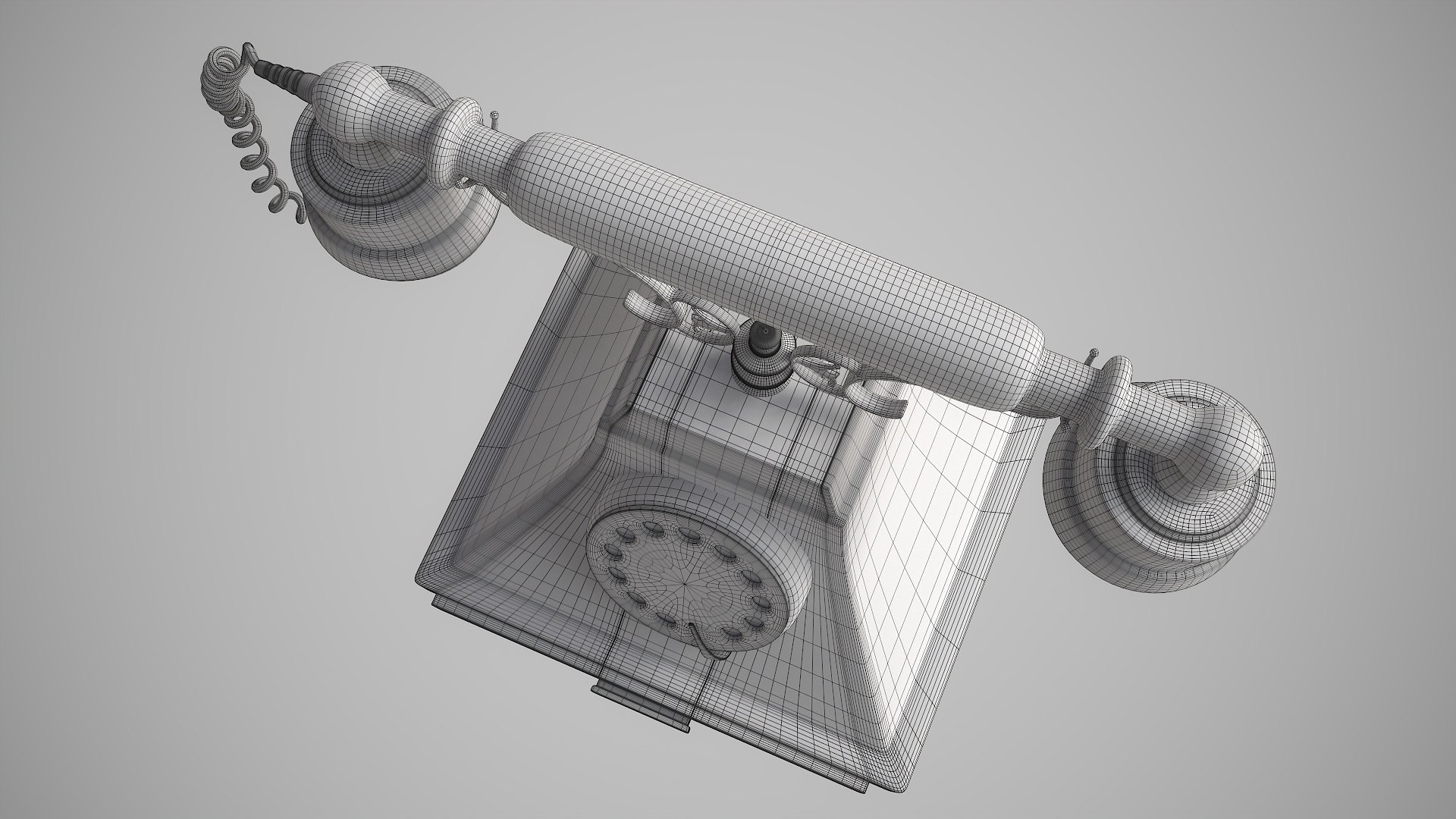 3D Antique Telephone - Royal Victoria 1938 Rotary Telephone 3D Model ...